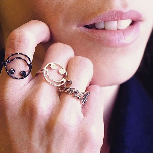 SMILE TEXT RING – ROSA DE LA CRUZ LONDON